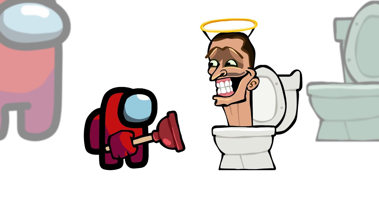 Mini Crewmate Kills Skibidi Toilet Characters | Among Us - YouTube