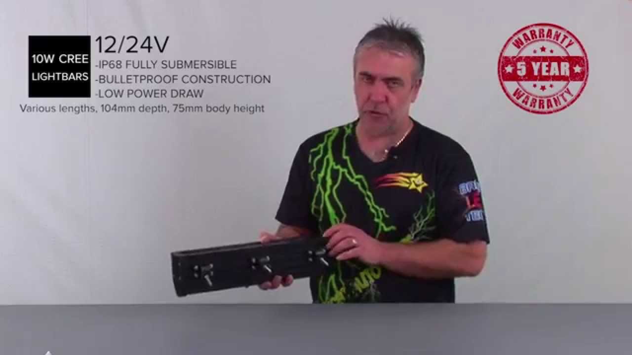 BRITE LED TECH 10W SINGLE ROW DARKNESS DESTROYER LED LIGHT BARS - YouTube