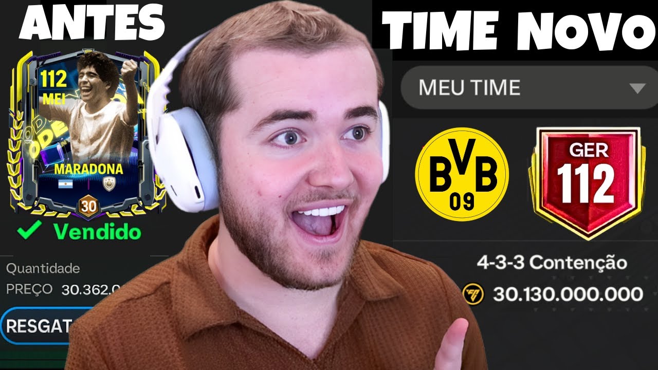 VENDI o TIME do INSCRITO e TRANSFORMEI ( 10 BILHÕES DE COINS ) - YouTube