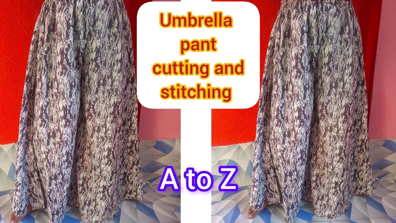 Umbrella pant cutting and stitching... 👍 আমব্রেলা প্যান্ট কাটিং এন্ড ...