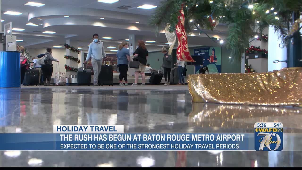 The rush has begun at Baton Rouge Metro Airport - YouTube