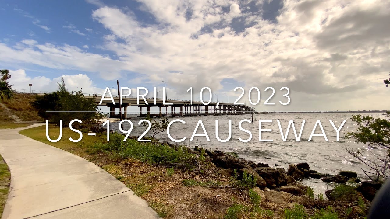 US-192 Causeway and a ride the Melbourne Beach - YouTube