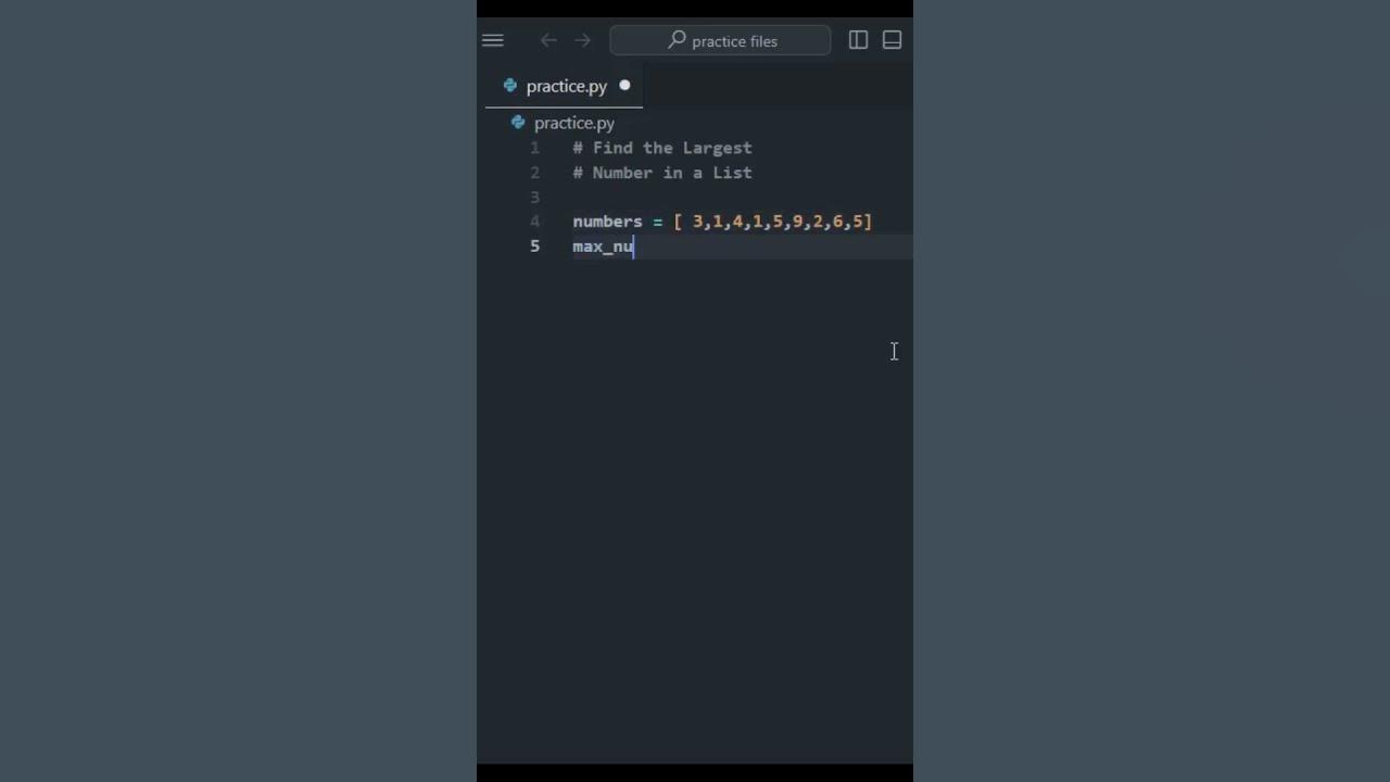Find The Largest Python Pythonprogrammingcodinglearnpython Pythonforbeginners Youtube 
