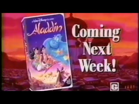 Aladdin vhs commercial 1993 - YouTube