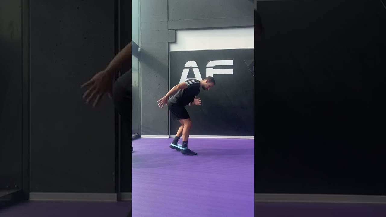 Mini Band - Staggered Stance Lateral Walk - YouTube