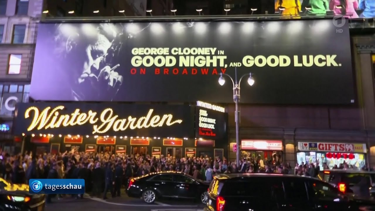 Broadways "Good Night and Good Luck" im Winter Garden Theatre - YouTube