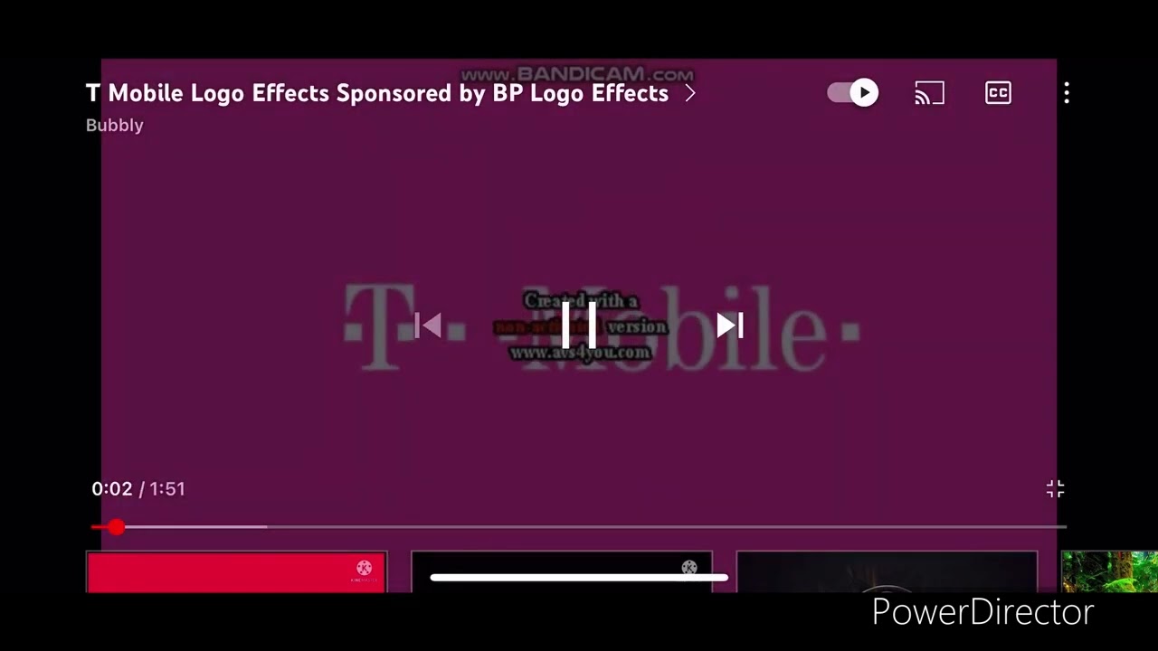T mobile logo effects sponsored by BP Logo effects backward & forward ...