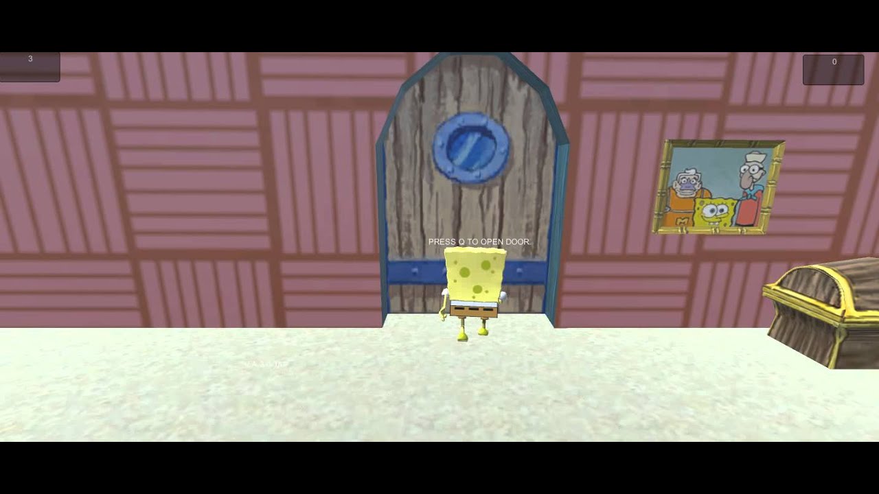 SpongeBob SquarePants, BFBB HD, SB's House , Doors and Objects - YouTube