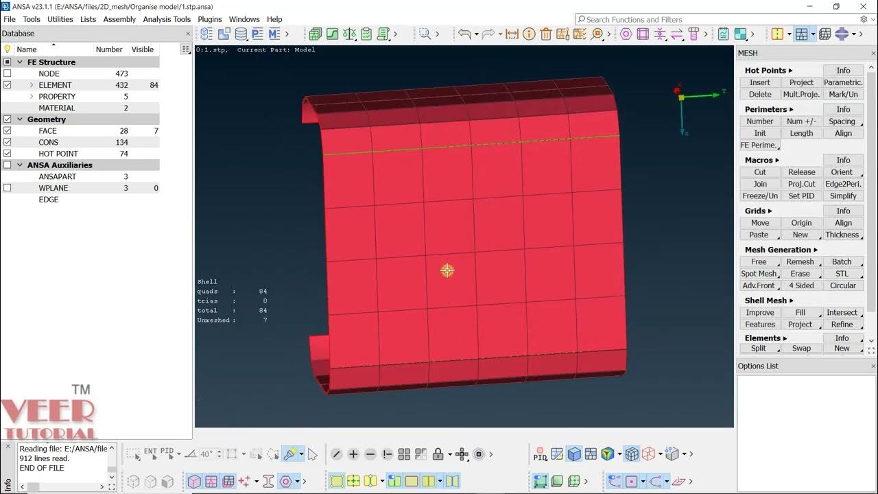 ANSA Tutorials | Organize Model - YouTube