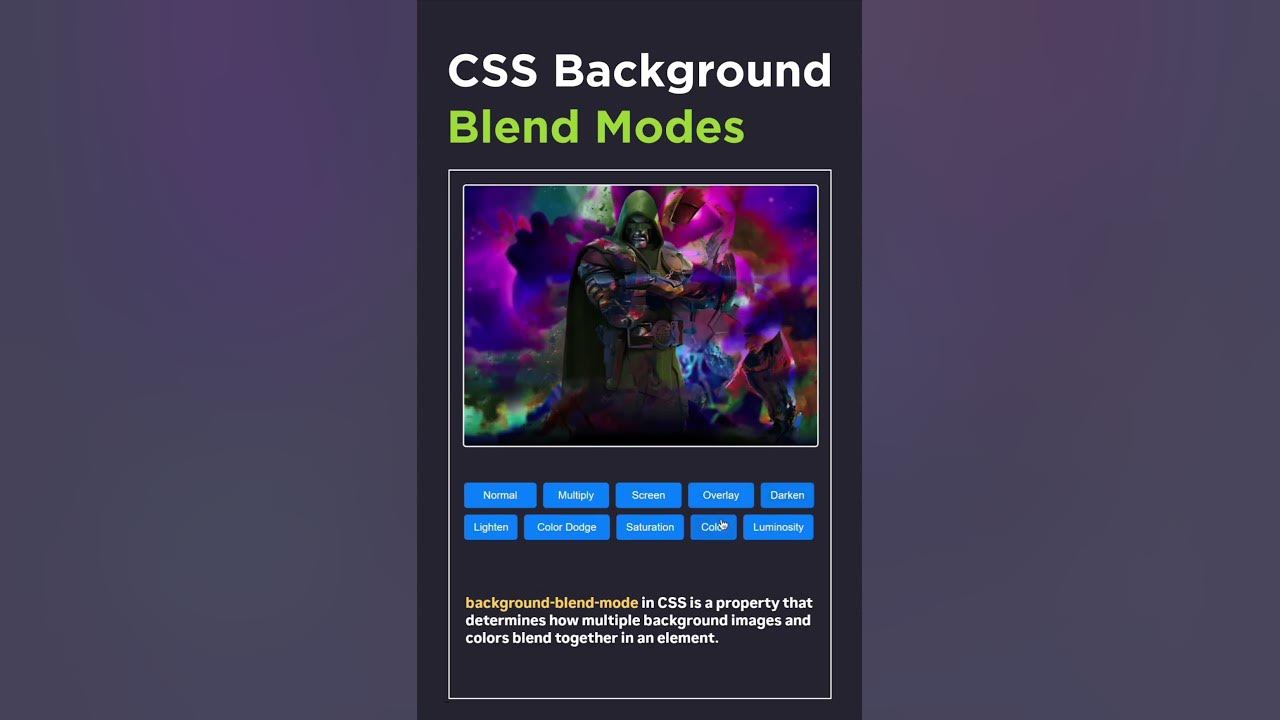 Blend Modes Howtocreatetableinhtml Webdesign Coding Youtubevideos Learnhtml5andcss3 Youtube