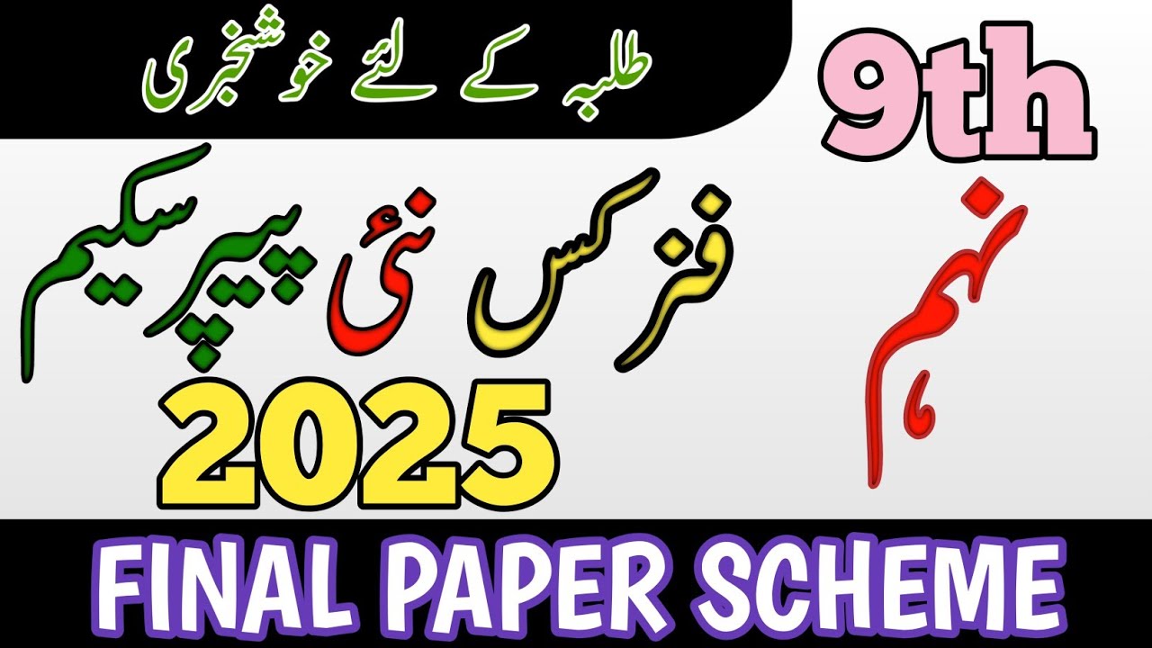 9th Physics Pairing Scheme 2025 | Physics Scheme Class 9th 2025 | 9th ...