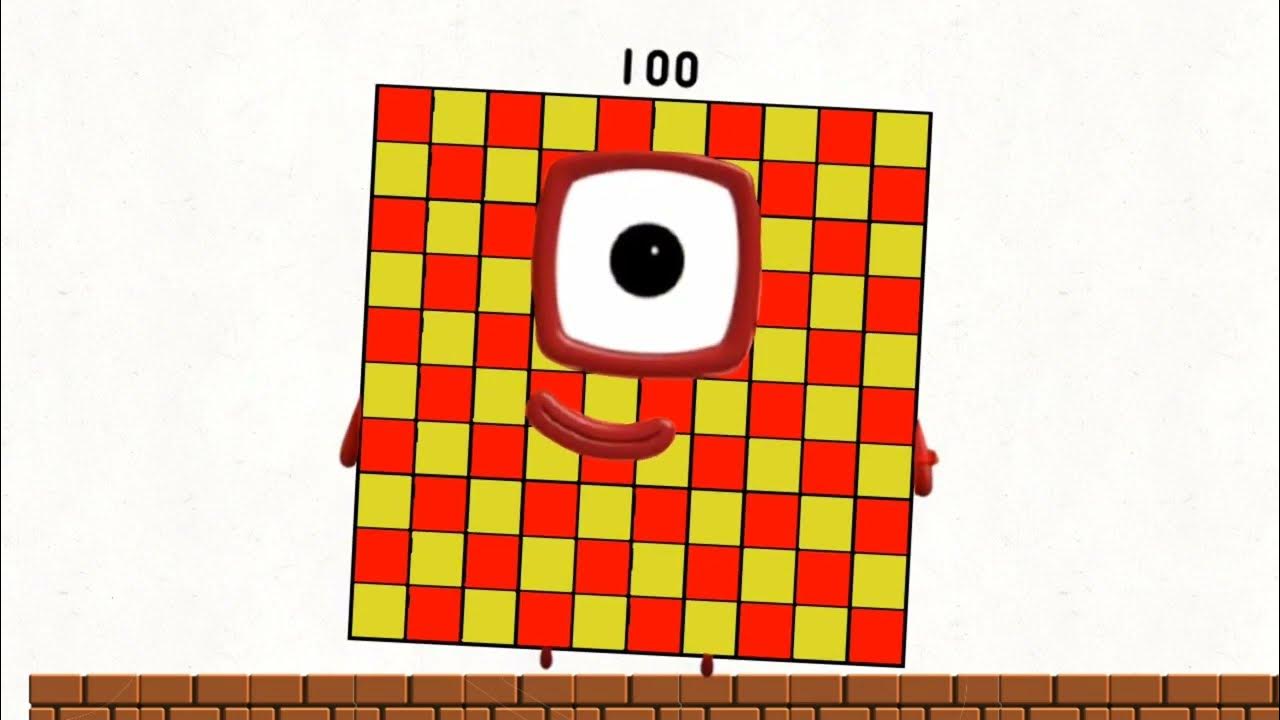 Numberblocks 100 dance to the beat with different colors - YouTube