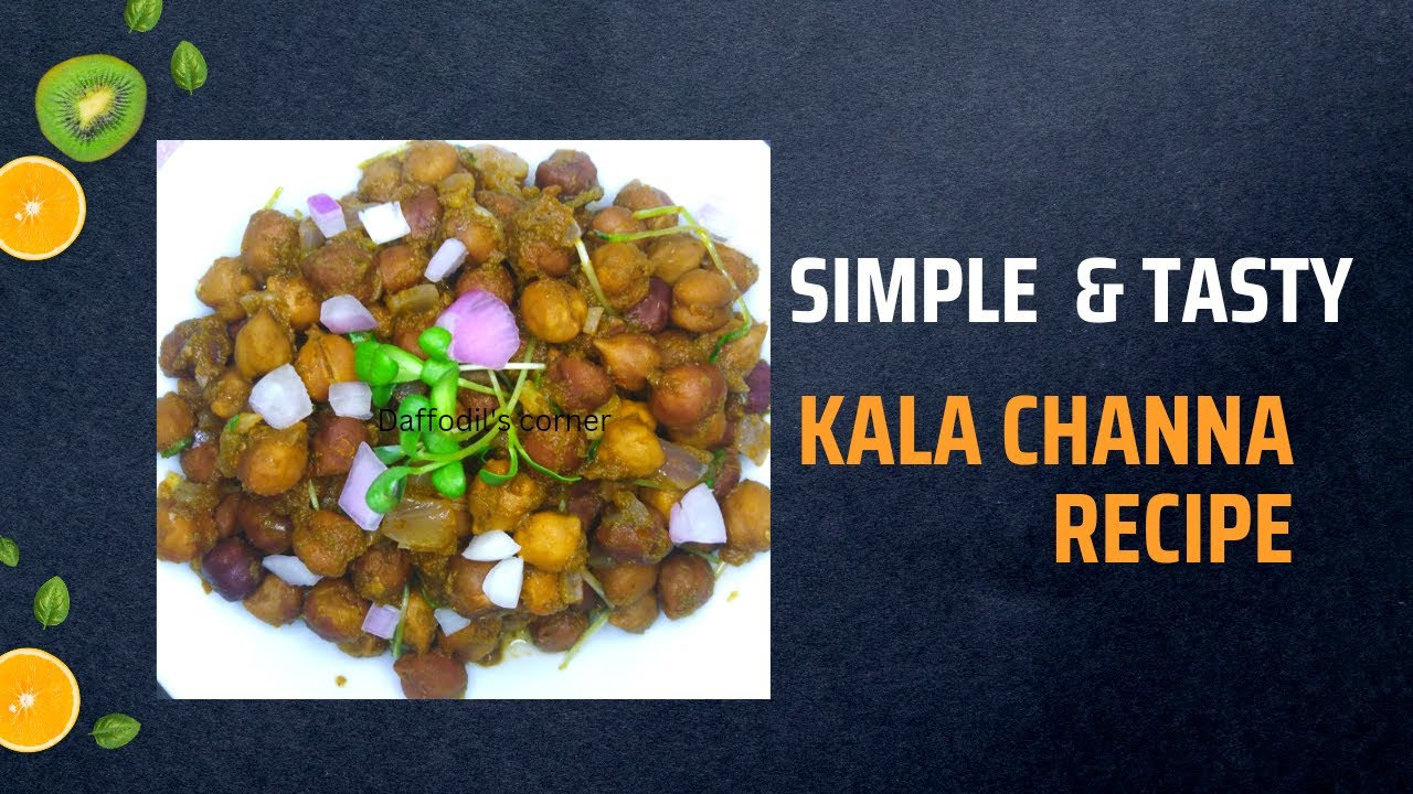 Kala channa curry|Black chickpea recipe|Kala Channa semi green curry ...