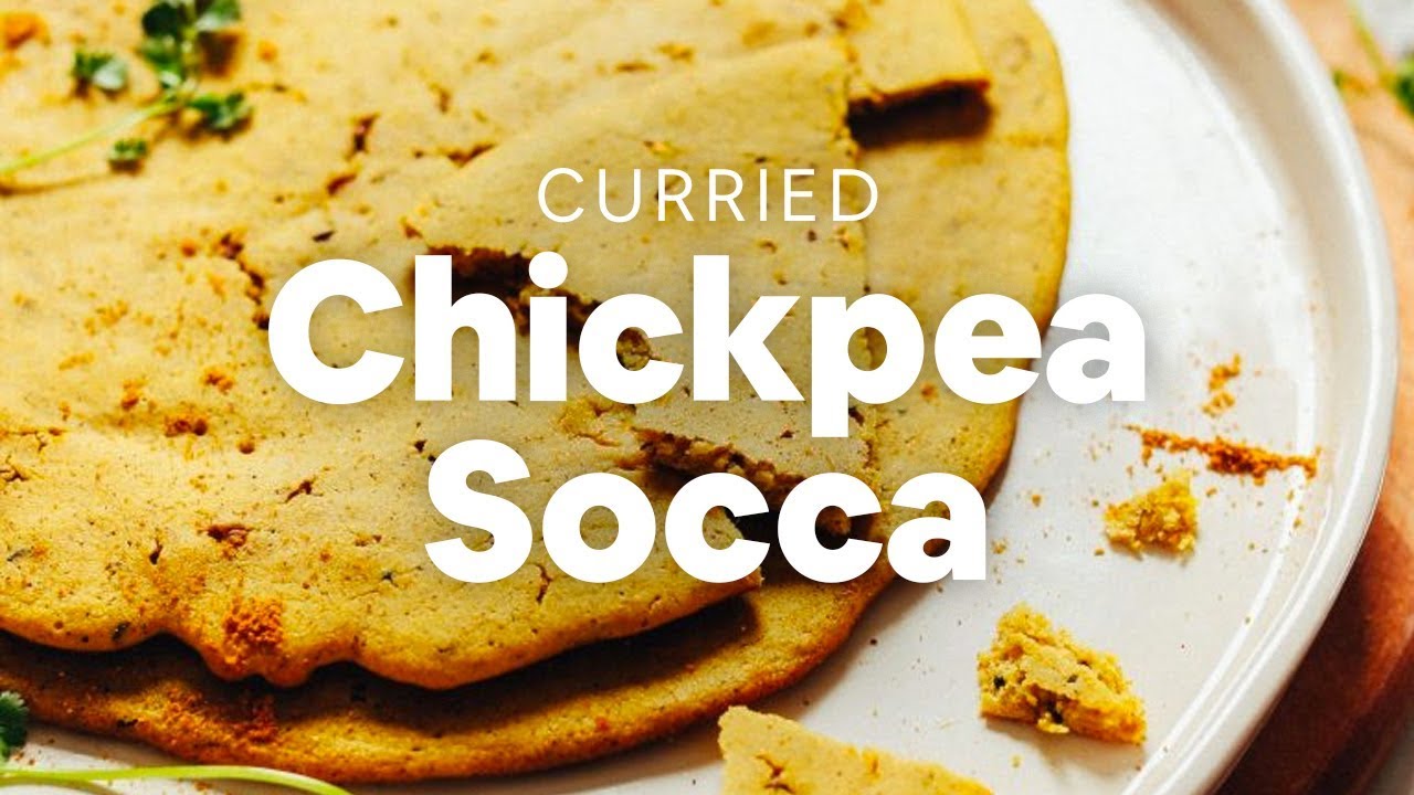 Fluffy Curried Socca (Chickpea Bread) | Minimalist Baker Recipes - YouTube