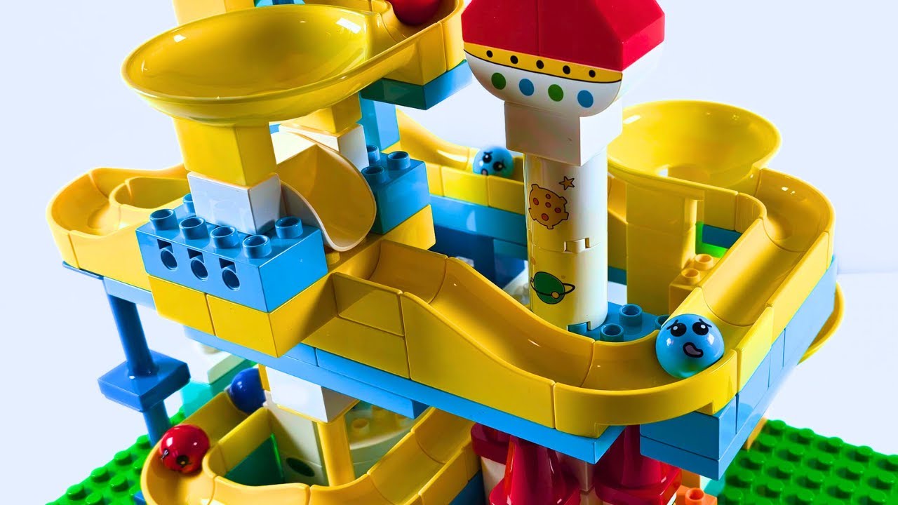 Satisfying Marble Run Building Blocks Coaster Spaceship Rocket And ...