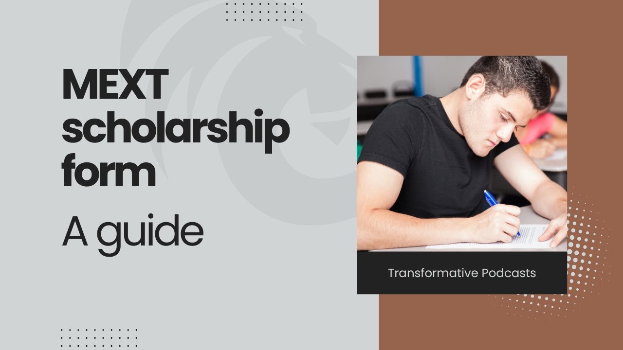 👉 How to Fill the MEXT Scholarship Application Form (Step-by-Step Guide 2025) - YouTube