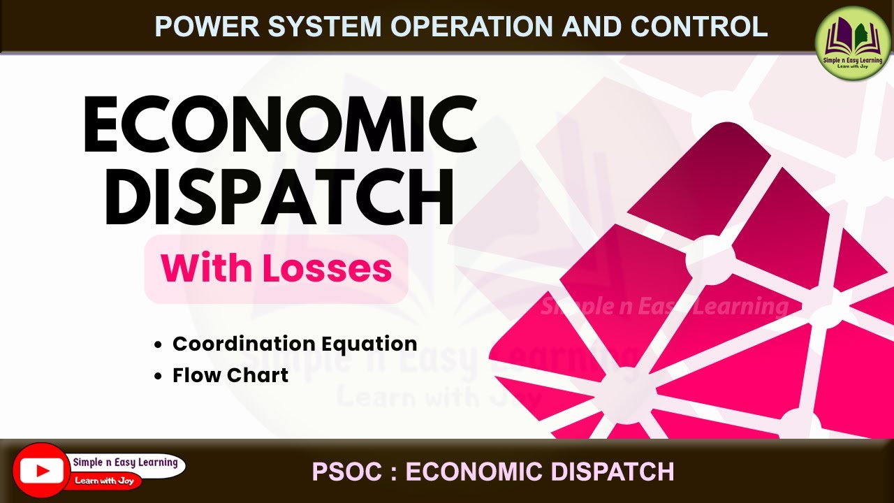 Economic Dispatch with Losses | ED | Power system operation and control ...