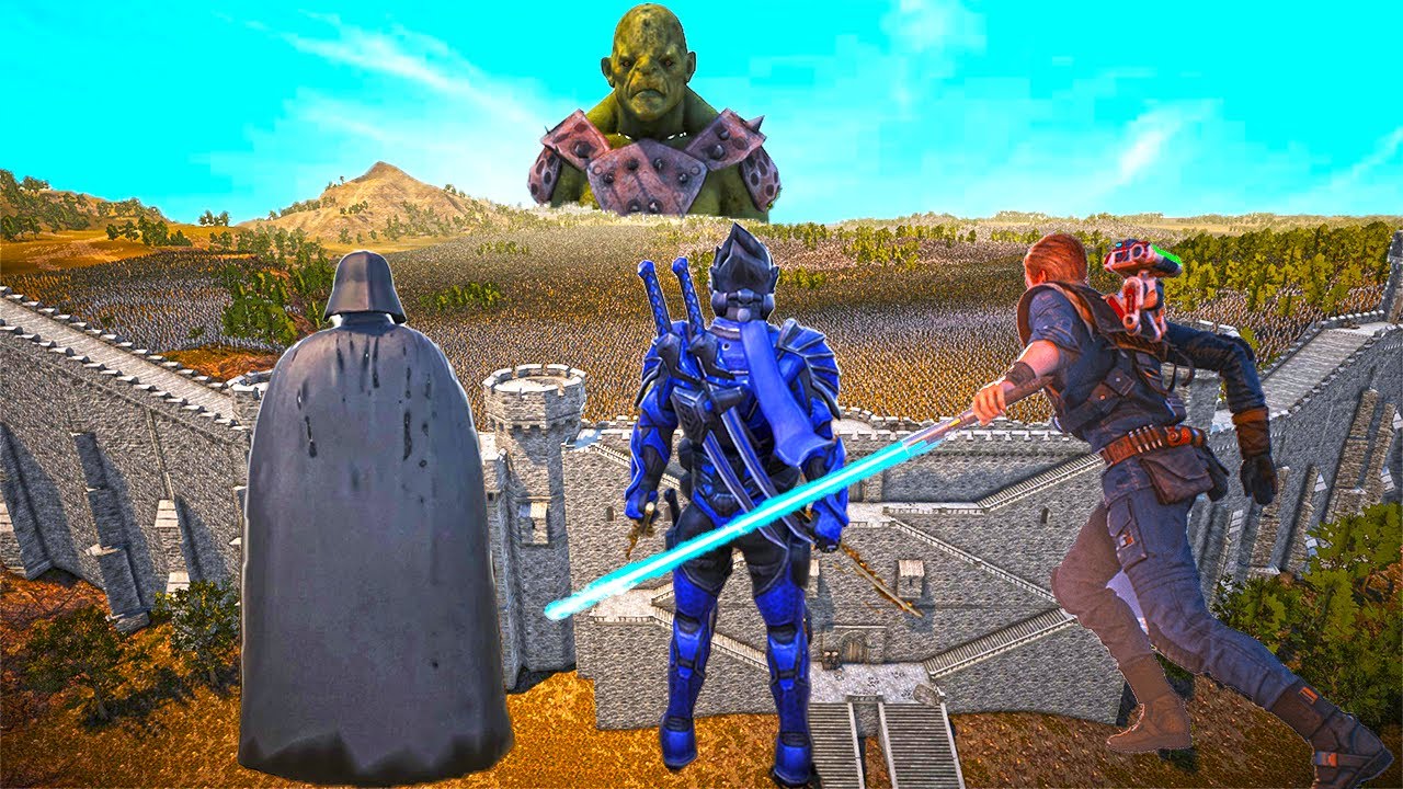 Darth Vader, Ninja & Jedi Knight vs 1.1 Million Mutant Monster ...