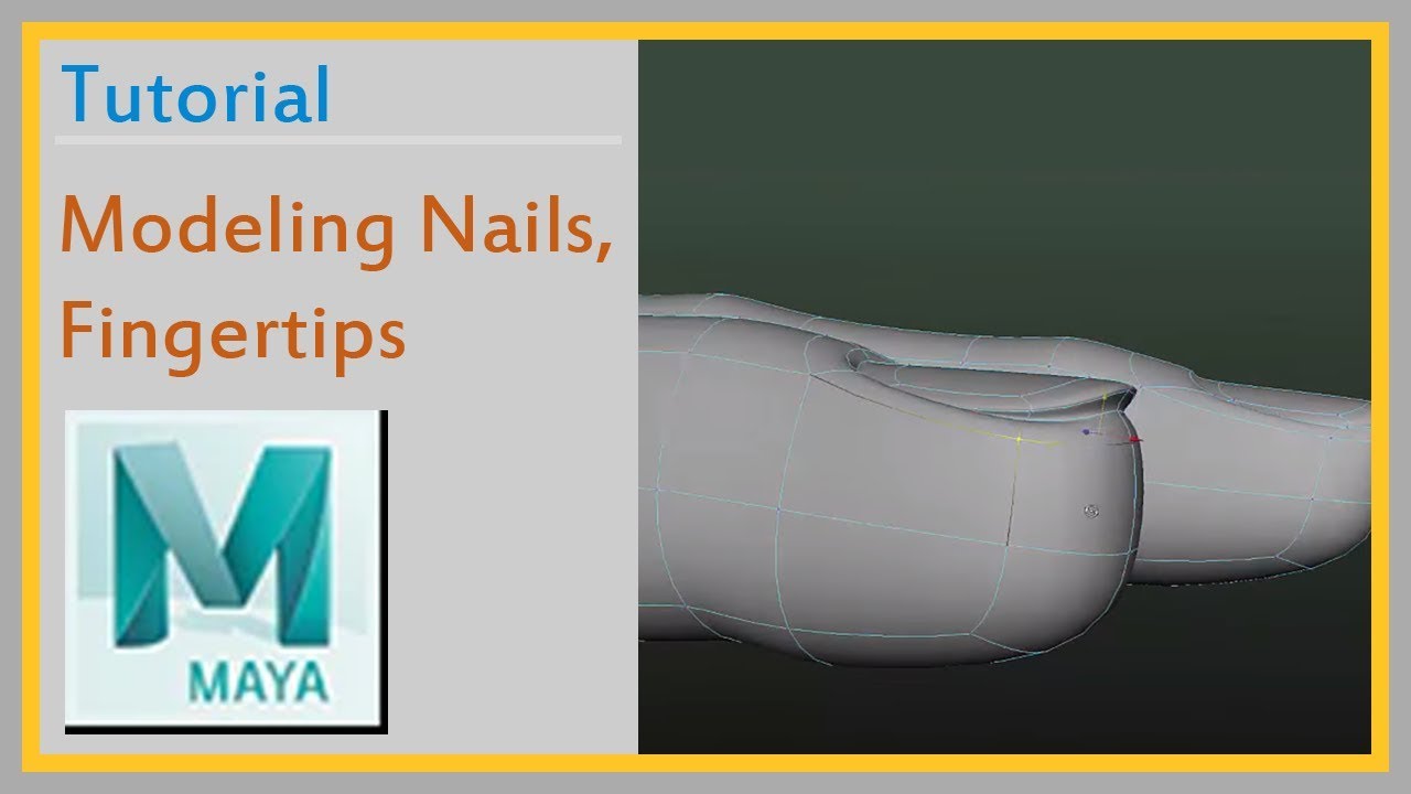 Easy and simple modeling fingertips / nails in Autodesk Maya. - YouTube
