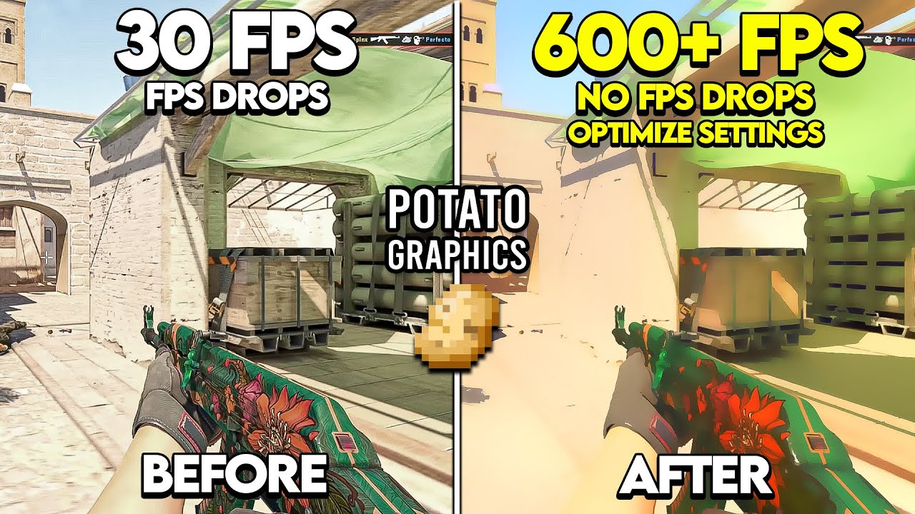 How to get POTATO GRAPHICS in CS2 In Intel & AMD GPU - YouTube