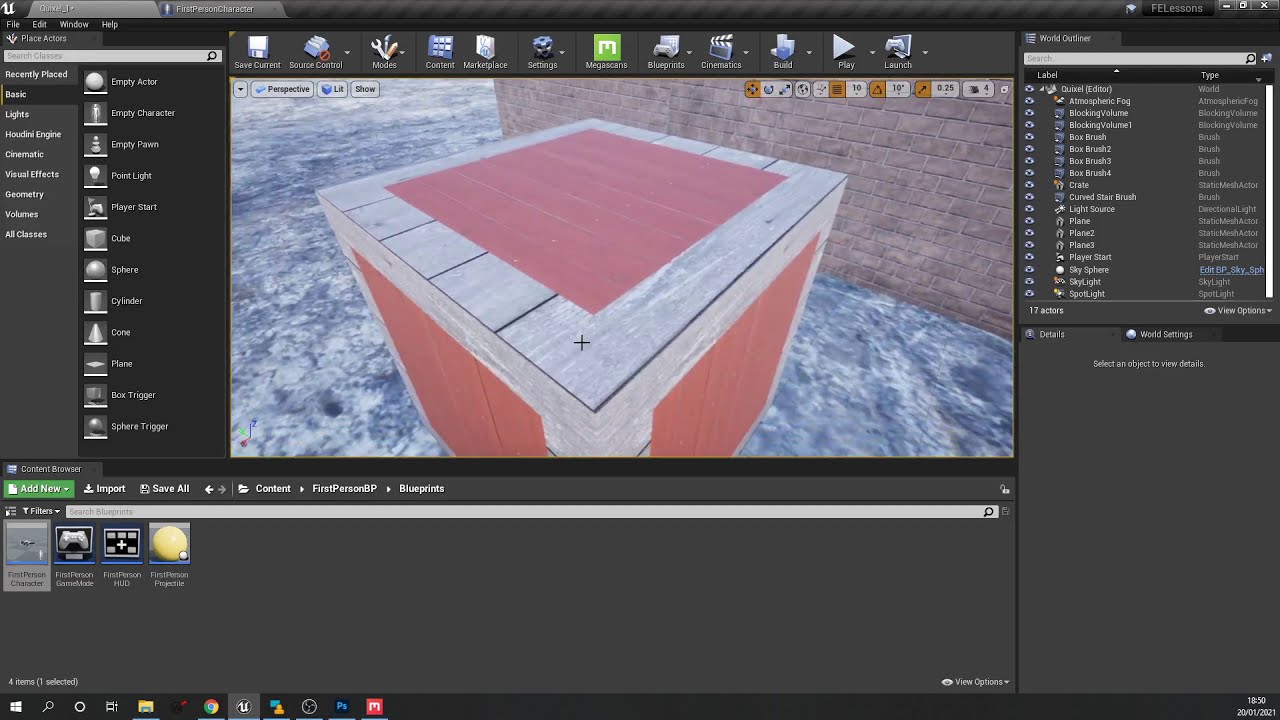 Quixel Mixer with basic 3D Models UE4 - YouTube