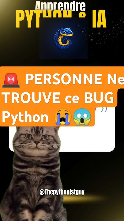 🚨 PERSONNE ne TROUVE ce BUG Python 😭☝️Apprendre Python # ...