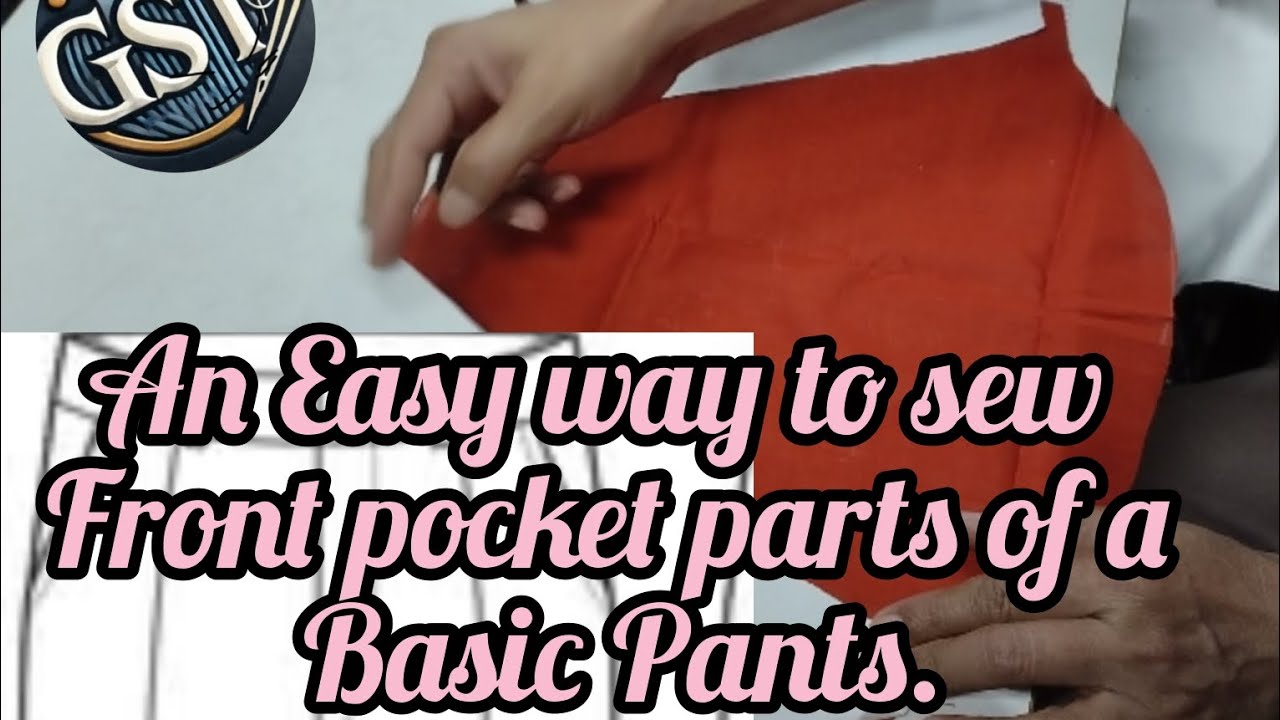 How to Make Front Pocket (side pockets) Parts of Basic Pants For ...