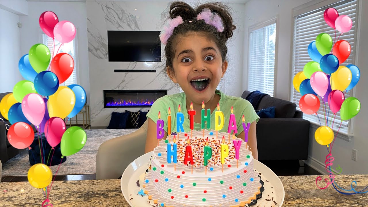 Happy Birthday Cake Surprise for my sister Deema - YouTube