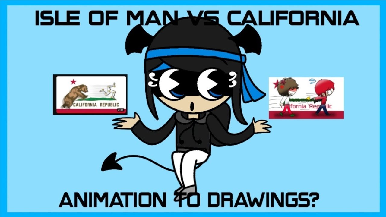 drawing isle of man runs away from California in ibis paint and seeing ...