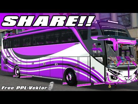 SHARE!!! LIVERY POLOSAN SHD ORI FREE EDIT🔥🗿 || BUS SIMULATOR INDONESIA ...