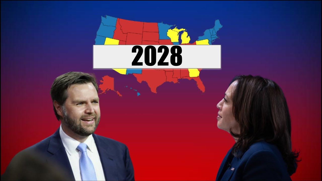 2028 Presidential Election Prediction Kamala Harris VS. J.D. Vance ...