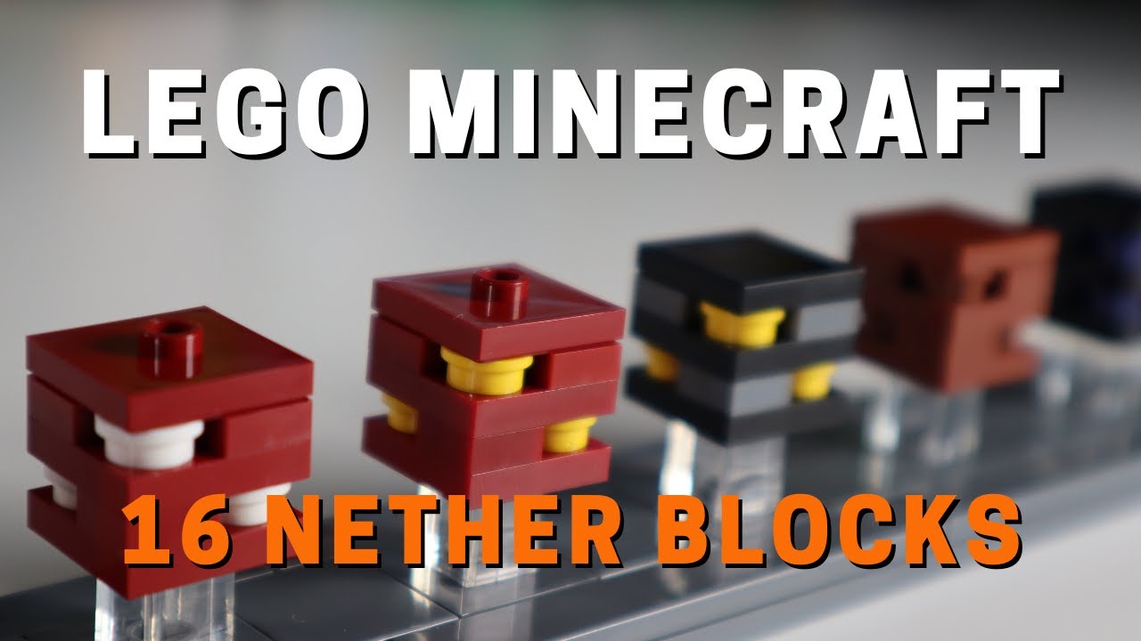 LEGO Minecraft - Creating 16 Nether Blocks - YouTube