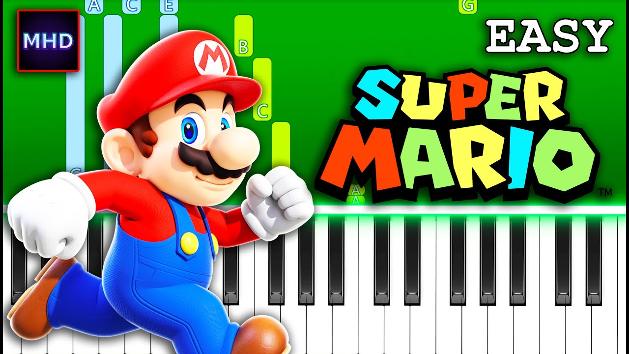 Super Mario Main Theme - Piano Tutorial [EASY] - YouTube