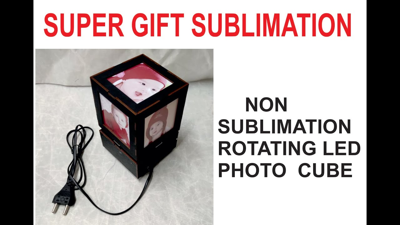 LED Rotating Photo Lamp (Led Cube ) Printing Process by Super Gift ...