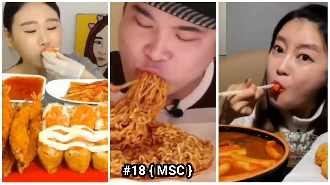 #18 || MUKBANG EATING SHOW COMPILATIONS || ASMR FOOD MSC - YouTube