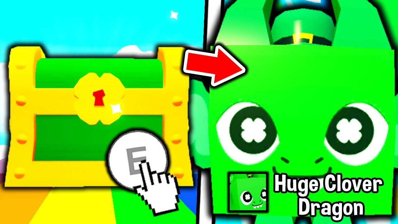 I Got 1st HUGE CLOVER DRAGON in Pet Simulator X.. - YouTube