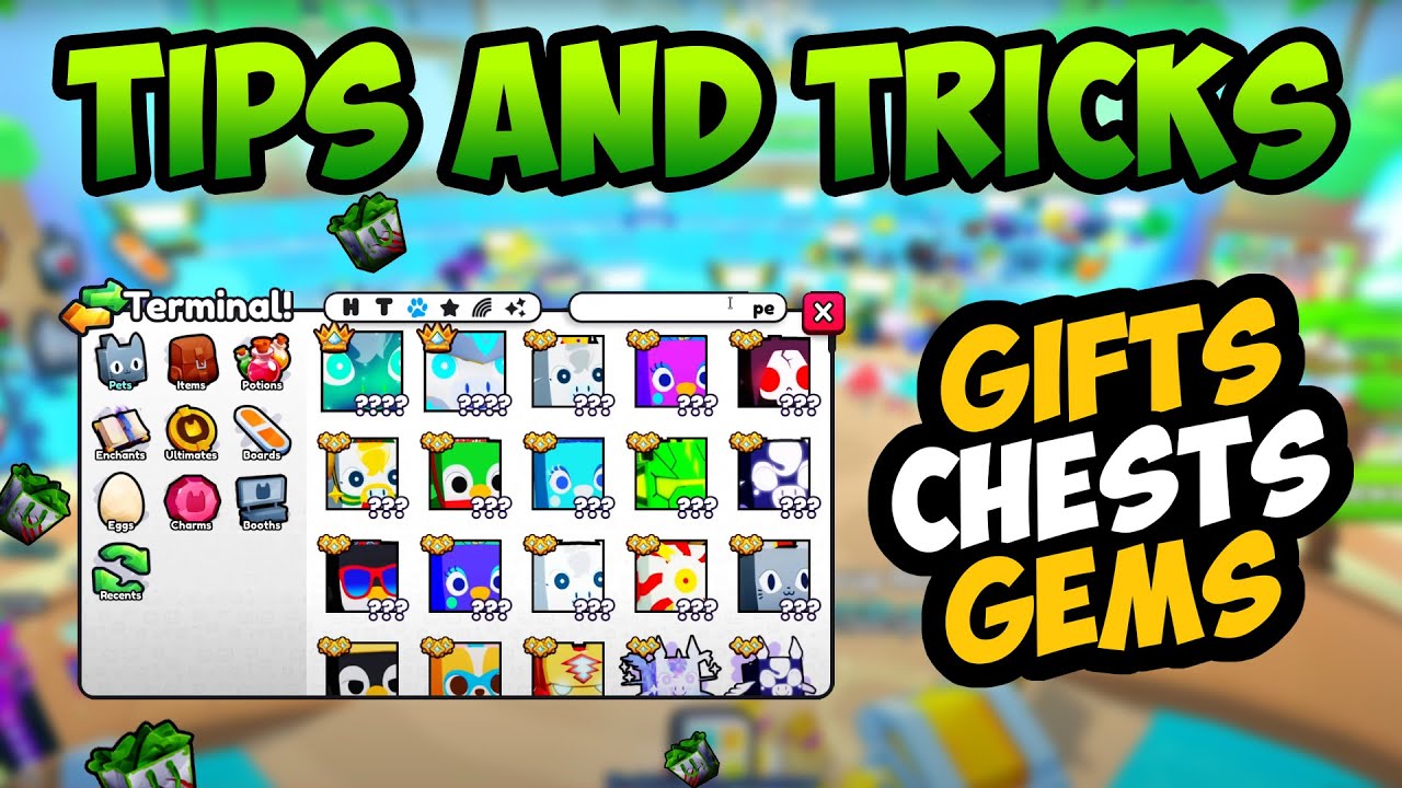 Tips and tricks with Gifts/Chests/Gems In Pet Simulator 99 | Roblox ...