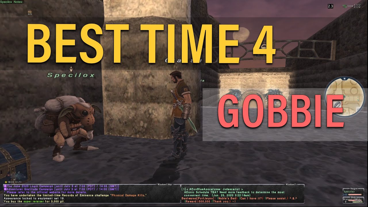 FFXI Take Advantage of Gobbie Mystery Box - Adoulin Dial Campaign - YouTube