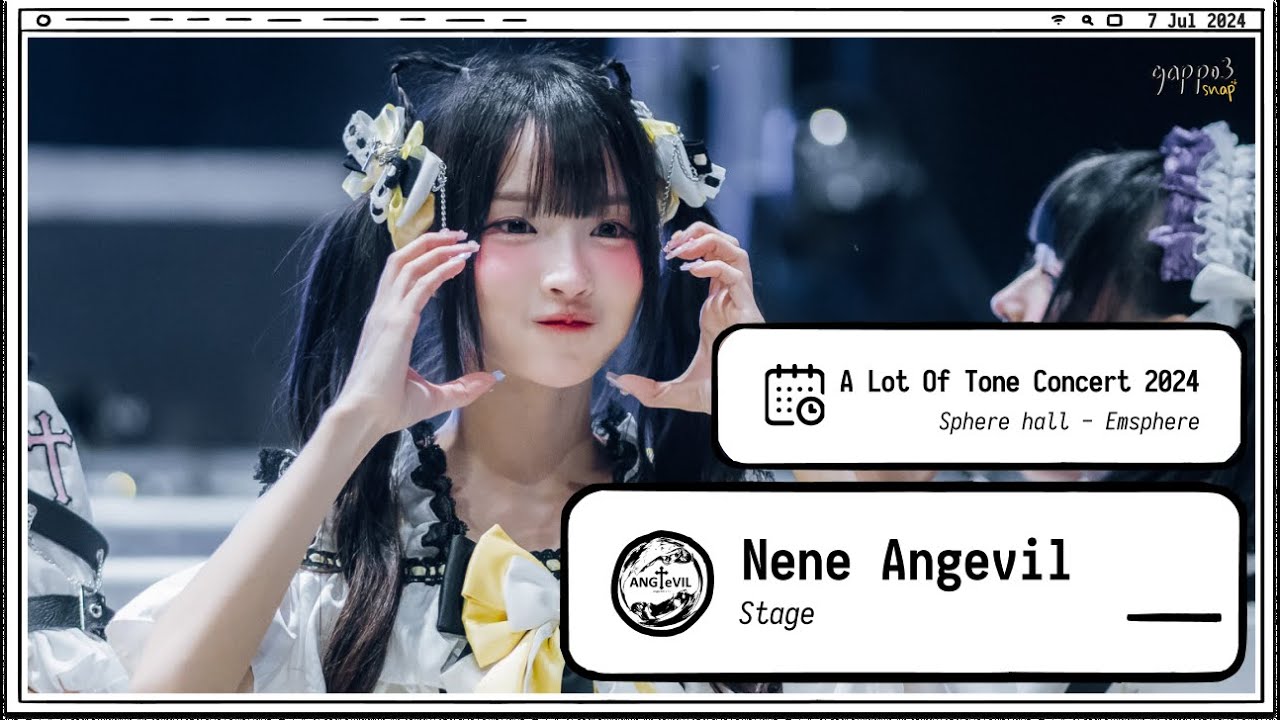 240707 Nene Angevil - Stage - A Lot Of Tone Concert 2024 Sphere hall 4k ...