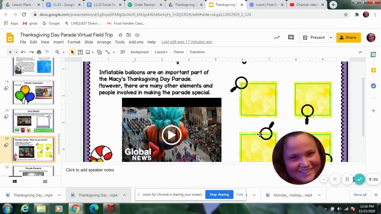 Thanksgiving Day Parade Virtual Field Trip Google Slides 2 - YouTube