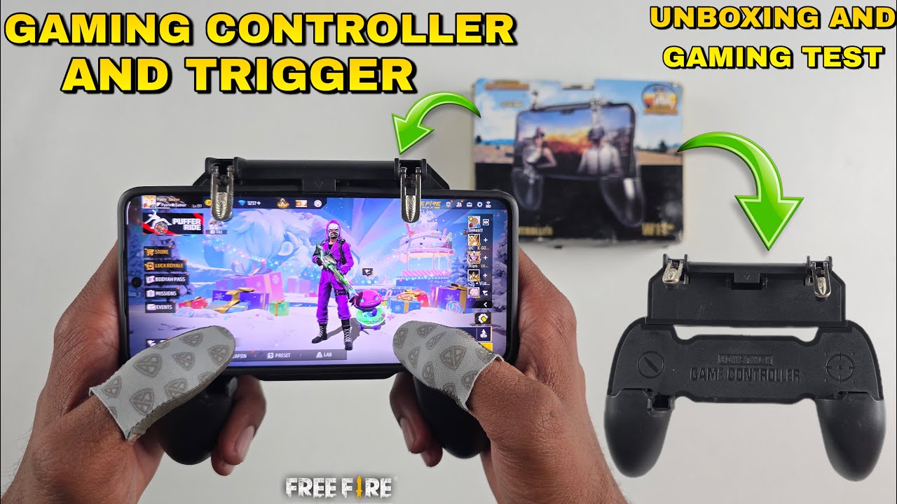 Mobile Gaming Controller And Trigger Unboxing And Gaming Test - YouTube