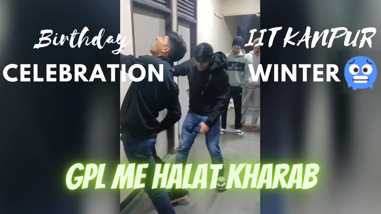 Birthday celebration in winter 🥶👟 || GPL me halat kharab sabhi ki ...