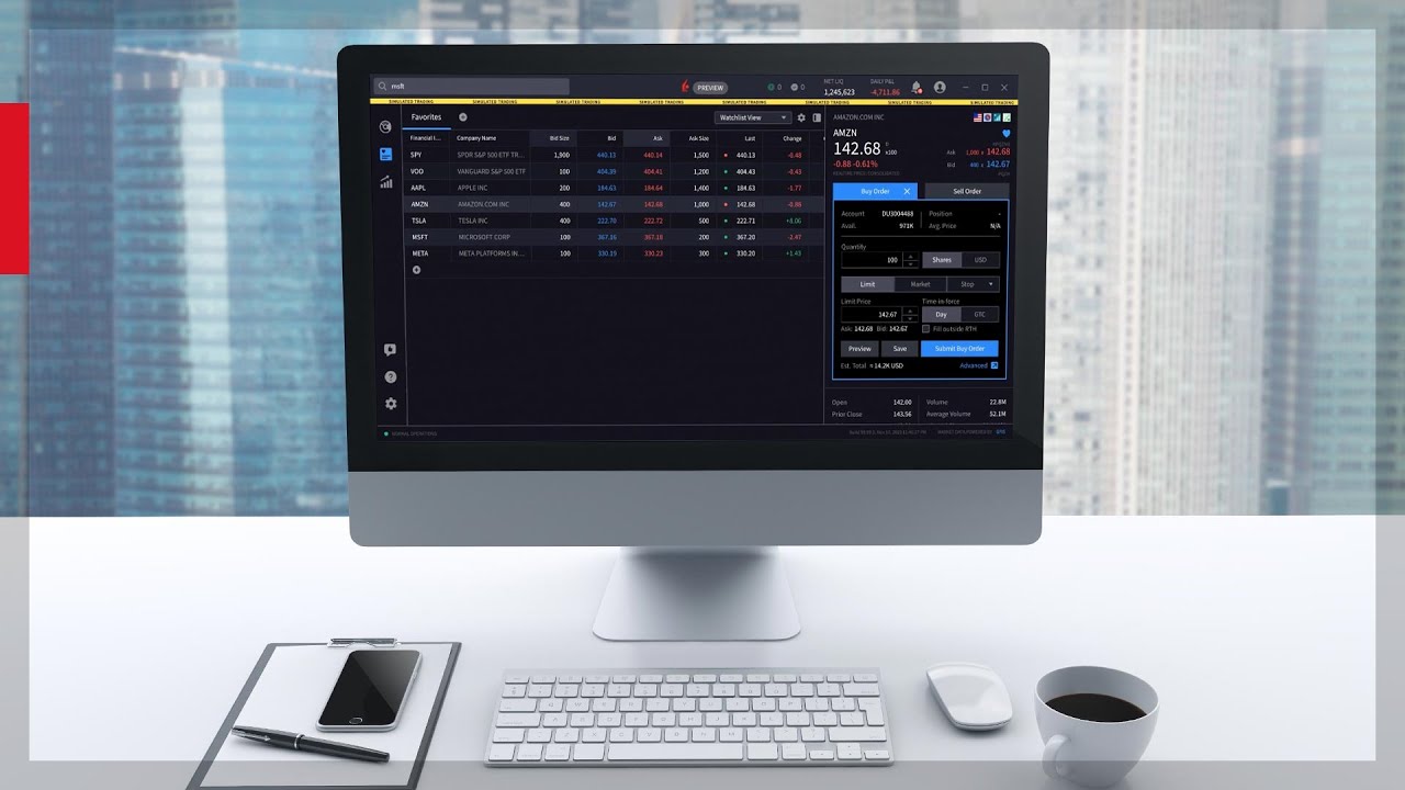 Rapid Order Entry Window - IBKR Desktop - YouTube