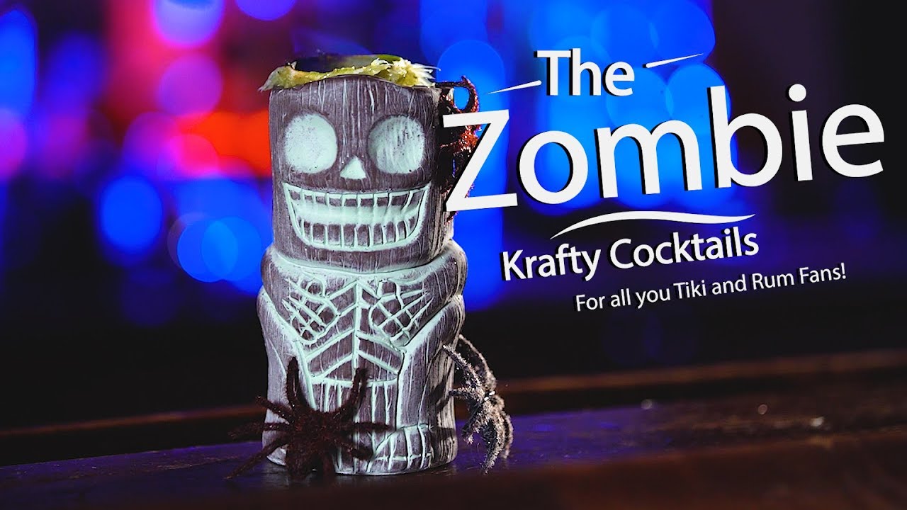 How to Make a Zombie! Best Tiki Drinks by Krafty Cocktails! - YouTube