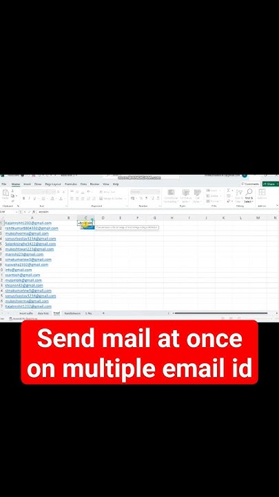 How to send mail at multiple email id - YouTube
