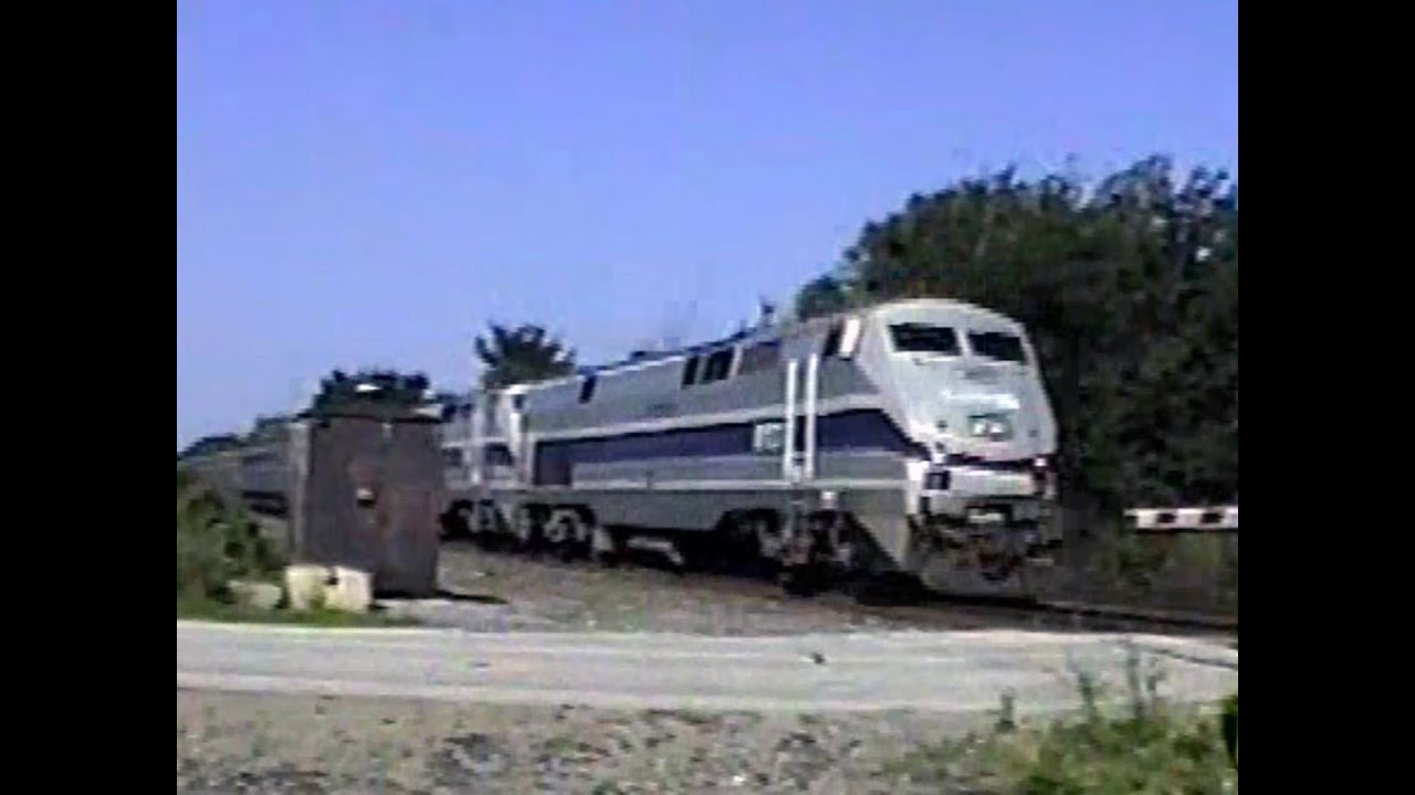 Erie, Pennsylvania - Amtrak, CSX, GE Test Track and NS June 2001 - YouTube