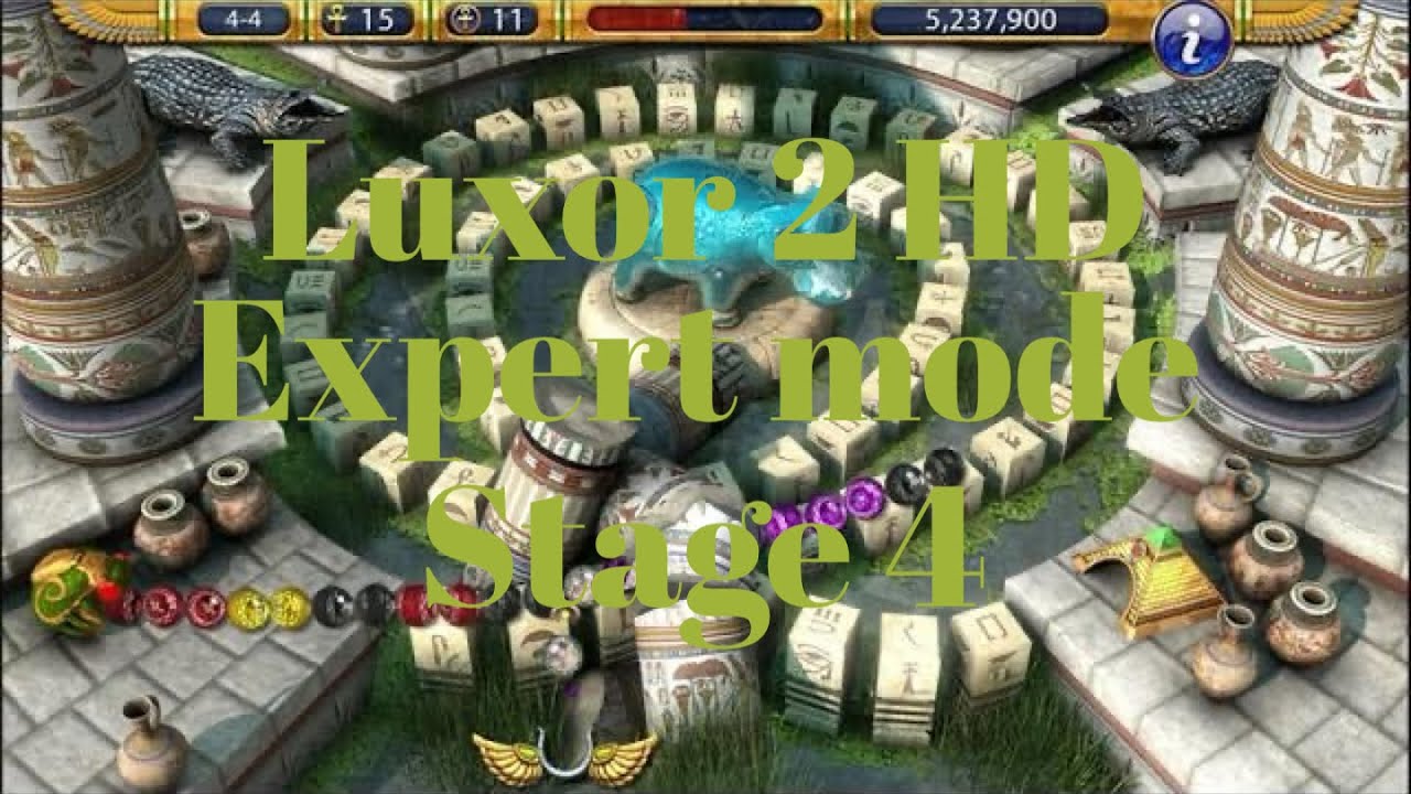 Luxor 2 HD Expert mode stage 4: The black wings - YouTube