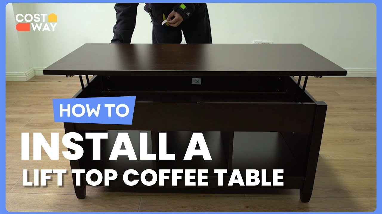 How to Install the Lift Top Coffee Table with Hidden Storage ...