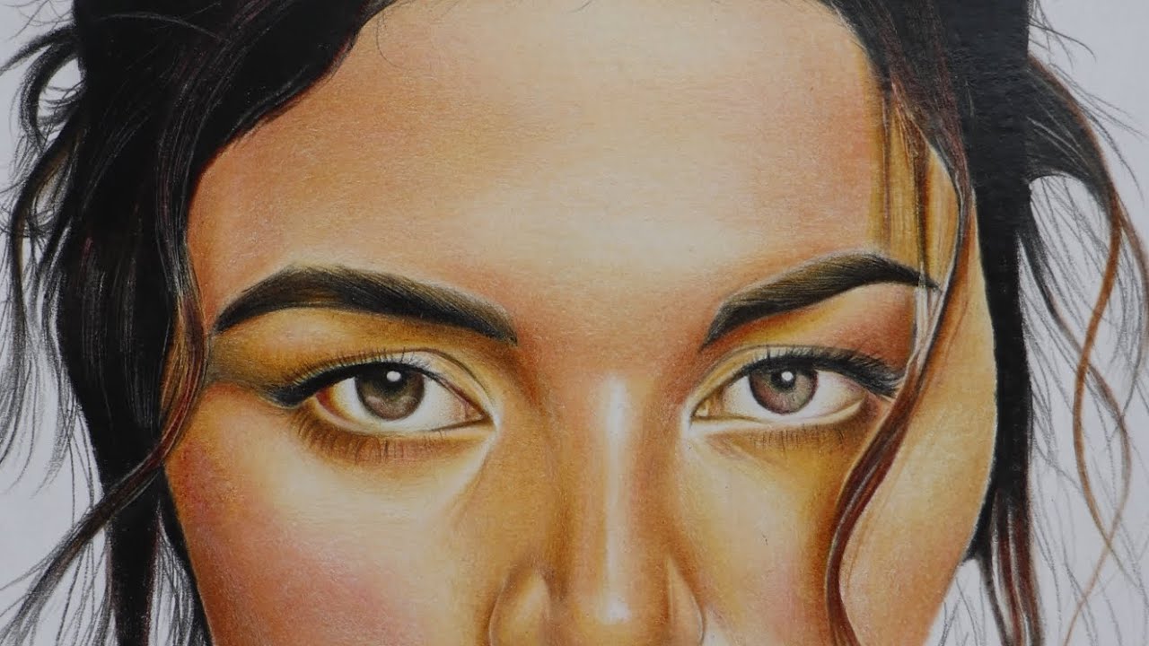 "Portrait of Wamiqa Gabbi | Color Drawing" - YouTube