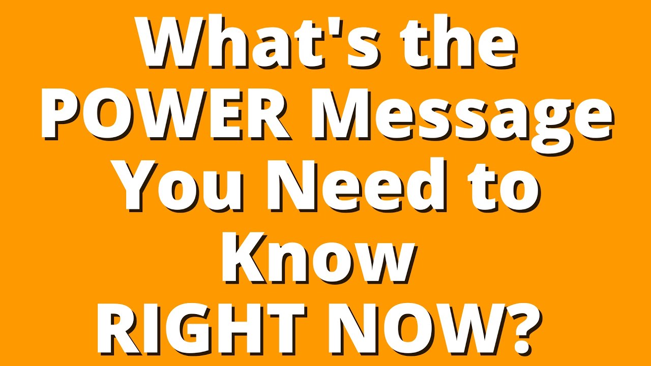 What's the POWER Message You Need to Know RIGHT NOW Feminine?🧡🦋🧡 - YouTube